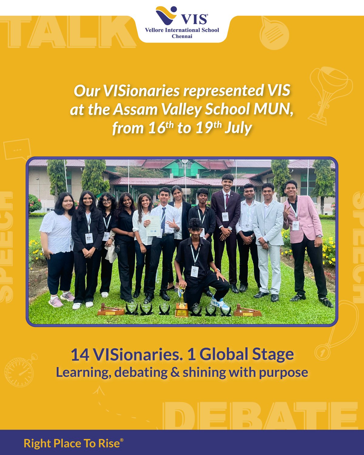 VISionaries Shine at Assam Valley School MUN 2025: Voices That Led the Way
